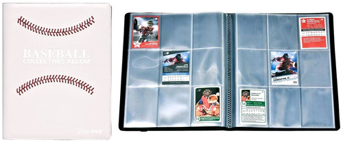 Ultra Pro Card Supplies Pro-Binder White Stitched Baseball Premium ...