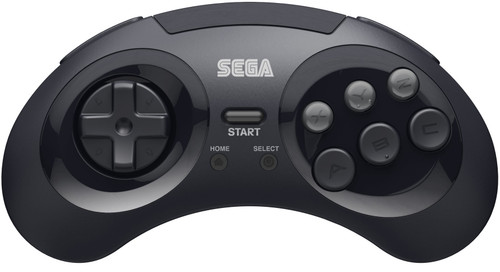 Sega Sega Genesis 8-Button USB Port Wireless Controller Black, 2.4Ghz ...