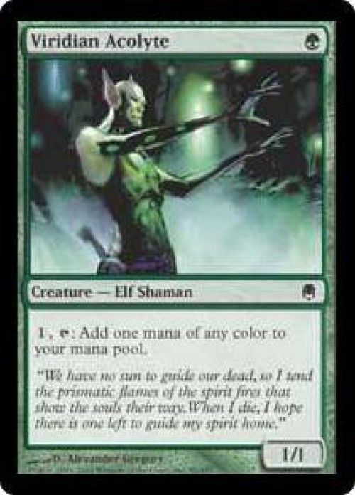 Magic The Gathering Darksteel Single Card Common Viridian Acolyte 89 ...