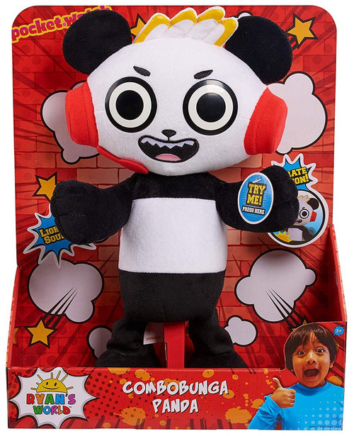 Ryans World Combobunga Panda Feature Plush Pocket Watch - ToyWiz