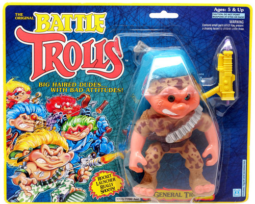 The Original Battle Trolls General Troll Figure Moderate shelf wear ...