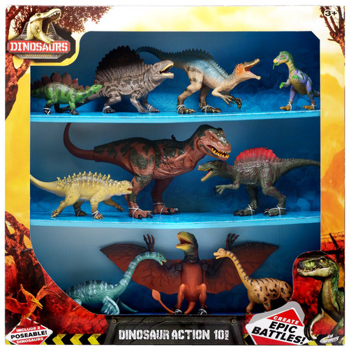Dinosaurs Dinosaur Action Figure 10-Pack Version 1 Kid Galaxy - ToyWiz