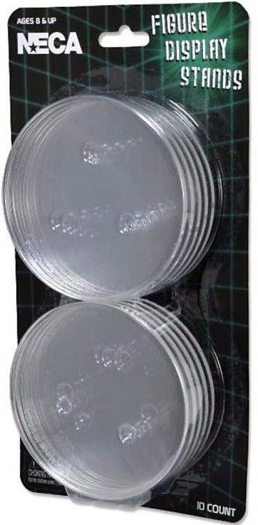 NECA Clear Version Action Figure Stands 10-Pack 10 Count., Loose - ToyWiz