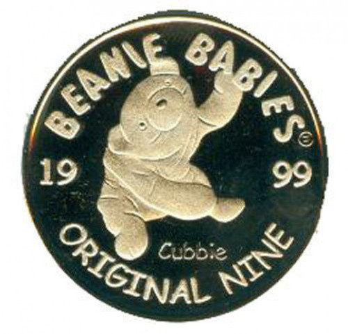 Beanie Babies Cubbie Silver Coin Loose Ty - ToyWiz