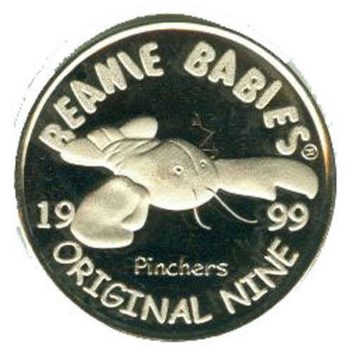 Beanie Babies Pinchers Silver Coin Loose Ty - ToyWiz