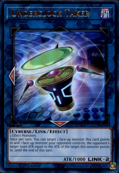 YuGiOh Duel Devastator Single Card Ultra Rare Underclock Taker DUDE ...