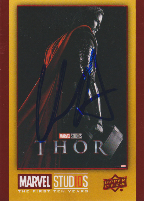 Upper Deck Marvel Studios The First Ten Years Thor Signed by Chris ...