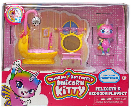 Nickelodeon Rainbow Butterfly Unicorn Kitty Felicitys Bedroom Playset ...