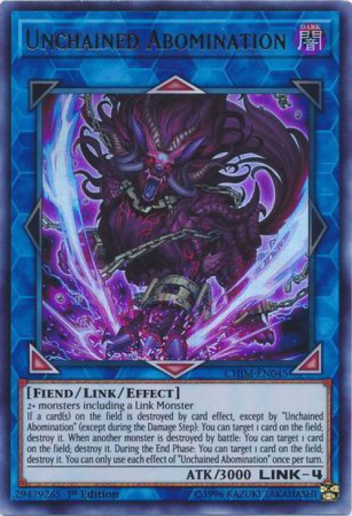 YuGiOh Trading Card Game Chaos Impact Single Card Ultra Rare Unchained ...