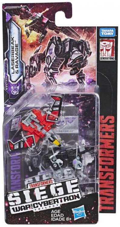 Transformers Generations Siege War for Cybertron Laserbeak Ravage Micromaster Action Figure 2 Pack WFC S18 Soundwave Spy Patrol Hasbro ToyWiz