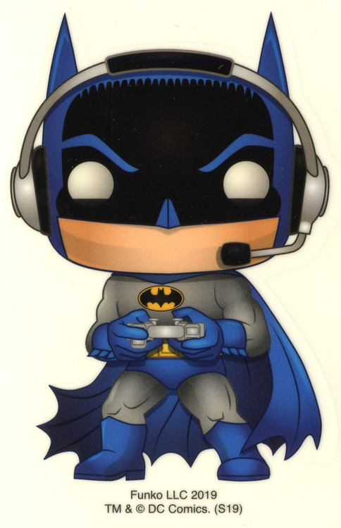 Funko DC Batman 80th Batman Exclusive 3.25 Sticker Gamer, Glow-in-the ...