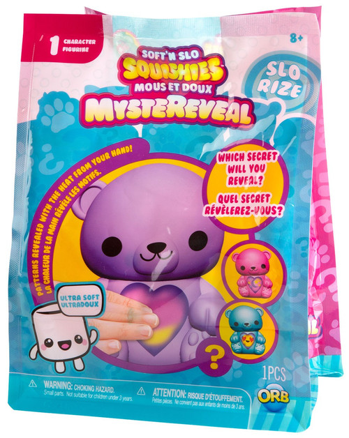 SoftN Slow Squishies MysteReveal Mystery Pack 1 RANDOM Figure ORB Toys ...