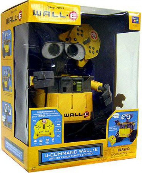 Disney Pixar Wall-E U-Command Wall-E 10 Remote Control Robot Damaged ...