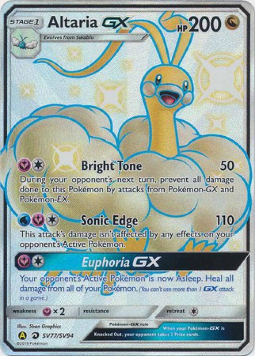 Pokemon Trading Card Game Hidden Fates Single Card Ultra Rare Altaria ...