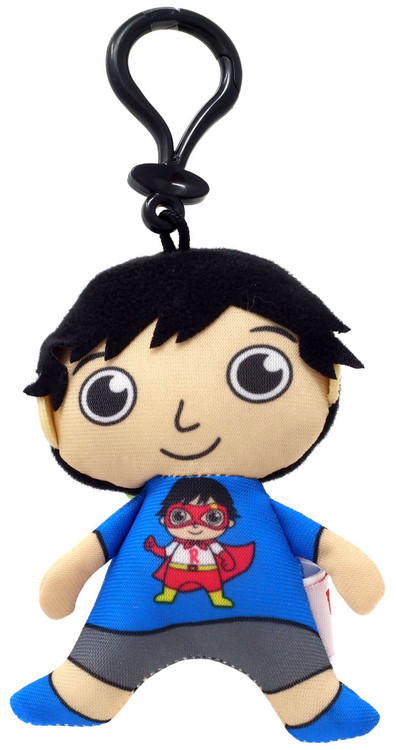 Ryans World Series 1 Ryan Plush Backpack Clip Blue Pocket Watch - ToyWiz