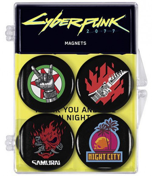 Cyberpunk 2077 Cyberpunk 2077 Magnet 4-Pack Version 1 Dark Horse - ToyWiz