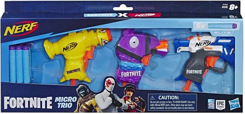 NERF Fortnite Micro Shots Trio Micro TS-R, Micro RL-L Micro Llama Dart ...