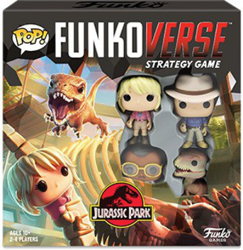 Funko Jurassic Park POP Funkoverse 100 Strategy Board Game Base Set ...