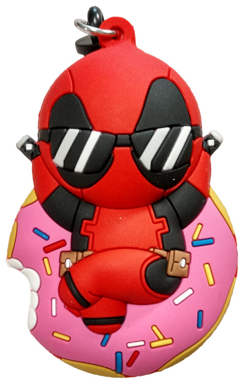 Marvel 3D Figural Foam Bag Clip Deadpool Series 4 Deadpool on Donut ...