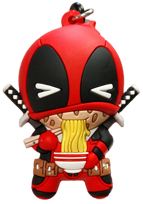 Marvel 3D Figural Foam Bag Clip Deadpool Series 4 Deadpool Eating Ramen ...