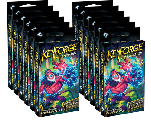 KeyForge Unique Deck Game Mass Mutation Box of 12 Archon Decks Fantasy ...