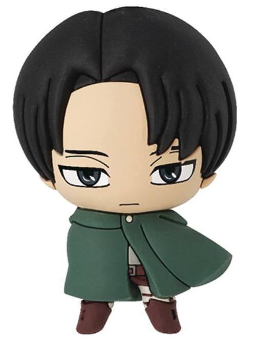 Attack on Titan 3D Figural Keyring Levi Keychain Loose Monogram ...