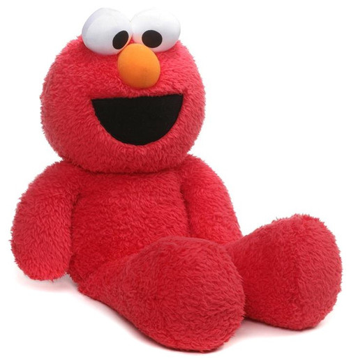 Sesame Street Fuzzy Buddy Elmo 28 Plush Gund - ToyWiz