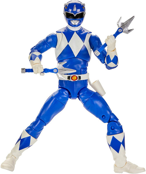 Power Rangers Mighty Morphin Lightning Collection Blue Ranger 6 Action ...