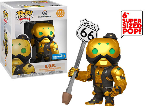Funko Overwatch Pop Games B.O.B Exclusive 6 Vinyl Figure 558 Metallic ...