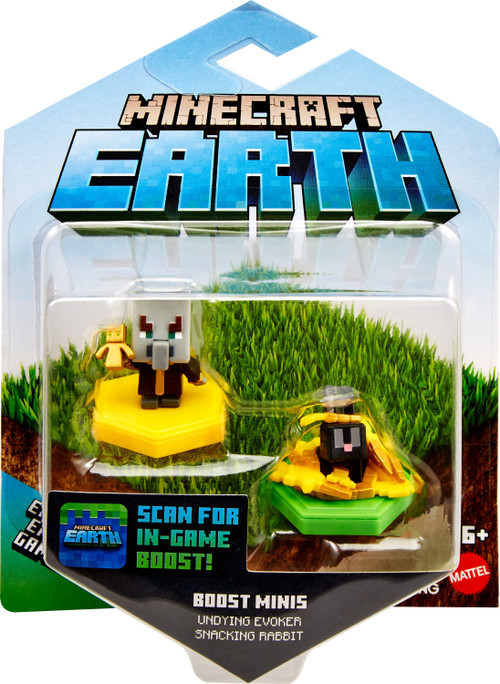 Minecraft Earth Boost Minis Undying Evoker Snacking Rabbit Figure 2 ...