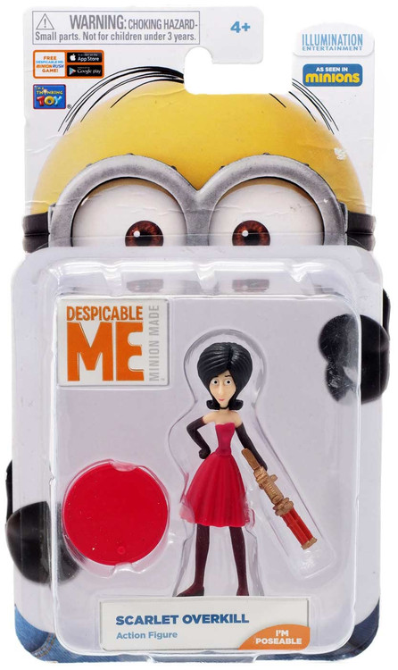 Despicable Me Minion Made Scarlet Overkill 3 Action FIgure Think Way ...