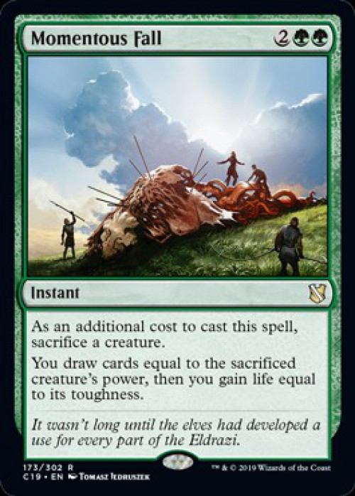 Magic The Gathering Commander 2019 Single Card Rare Momentous Fall 173 ...