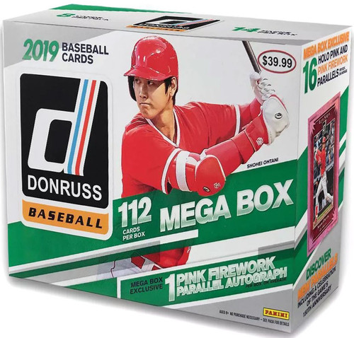 MLB Panini 2019 Donruss Baseball Trading Card MEGA Box 14 Packs, 1 ...