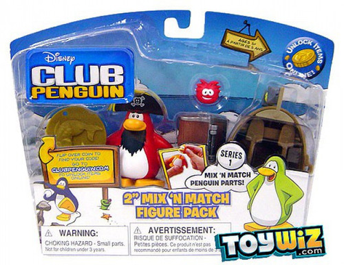 Disney Club Penguin Mix N Match Series 1 Captain Rockhopper with ...