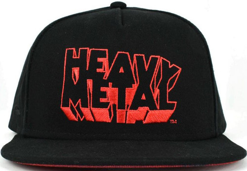 Heavy Metal Heavy Metal Deluxe Snap Back Hat Black Incendium LLC - ToyWiz