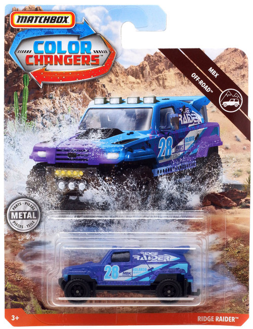 Matchbox Color Changers MBX Off-Road Ridge Raider Diecast Vehicle ...