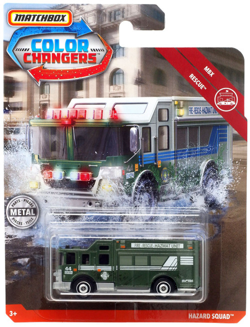 Matchbox Color Changers MBX Rescue Hazard Squad Diecast Vehicle Mattel ...