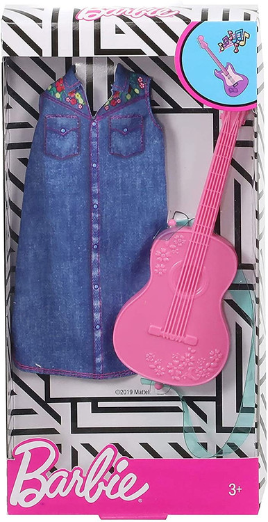 Barbie Career Outfit Musician Look With Guitar Mattel Toys - ToyWiz
