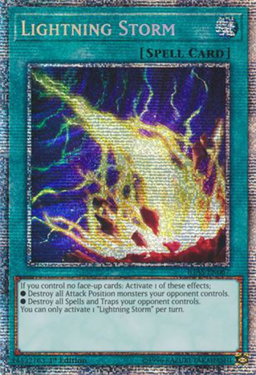 YuGiOh Ignition Assault Single Card Starlight Rare Lightning Storm IGAS ...
