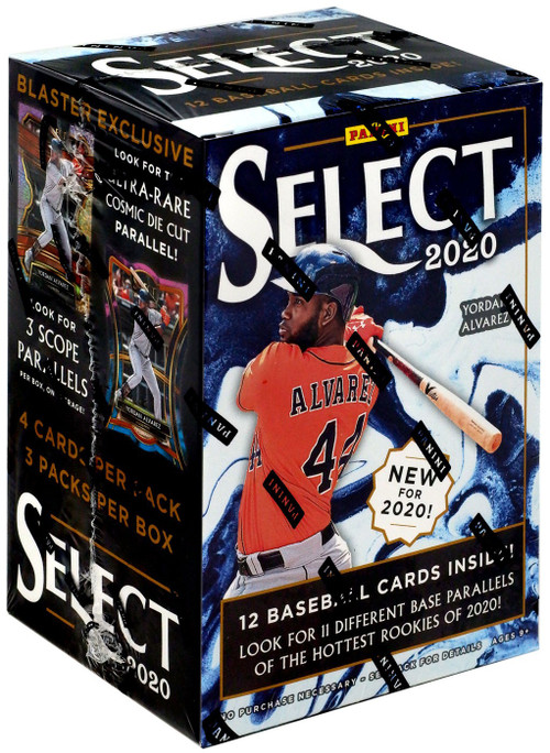 MLB Panini 2020 Select Baseball Trading Card BLASTER Box 3 Packs - ToyWiz