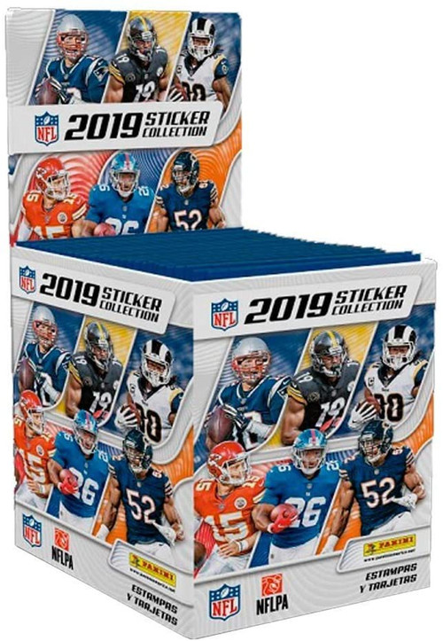 NFL Panini 2019 Football Sticker Collection Box 50 Packs - ToyWiz