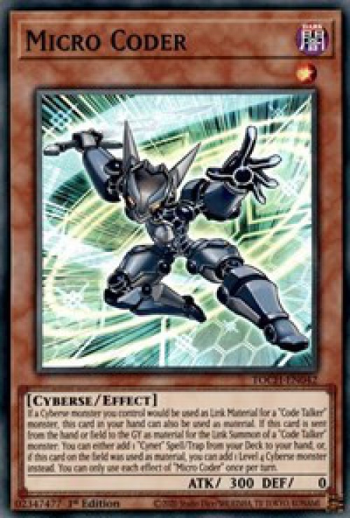 YuGiOh Toon Chaos Single Card Super Rare Micro Coder TOCH-EN042 - ToyWiz