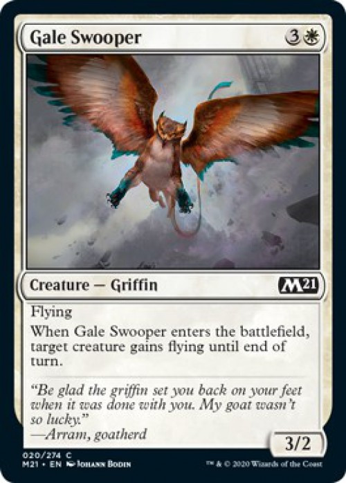 Magic The Gathering 2021 Core Set Single Card Common Gale Swooper 20 ...