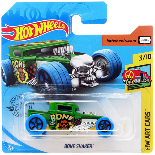 Hot Wheels HW Art Cars Bone Shaker 164 Diecast Car 310 Short Card ...