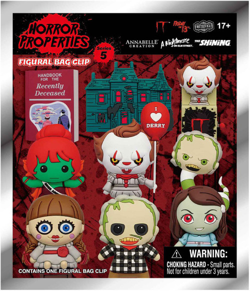 Horror 3D Figural Foam Bag Clip Horror Series 5 Mystery Pack 1 RANDOM ...