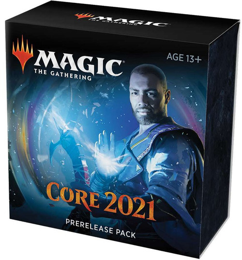 Magic The Gathering 2021 Core Set Prerelease Pack 6 Booster Packs ...