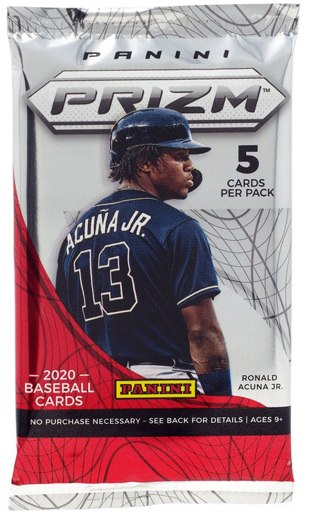MLB Panini 2020 Prizm Baseball Trading Card HYBRID HOBBY Pack 5 Cards ...