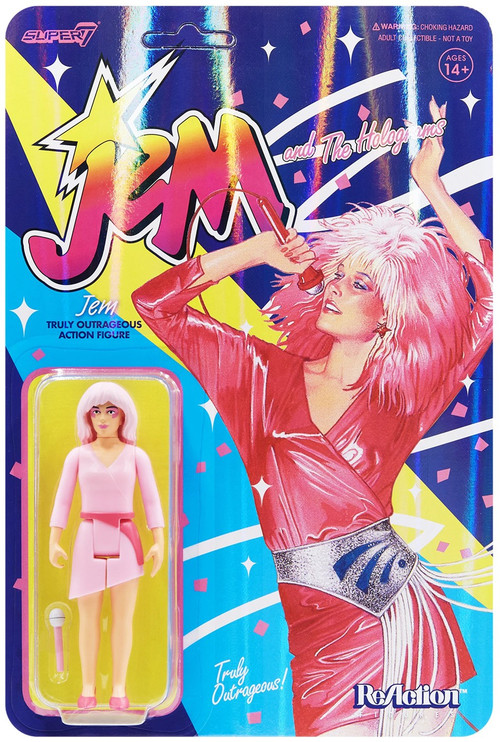 ReAction Jem The Holograms Jem 3.75 Action Figure Super7 - ToyWiz