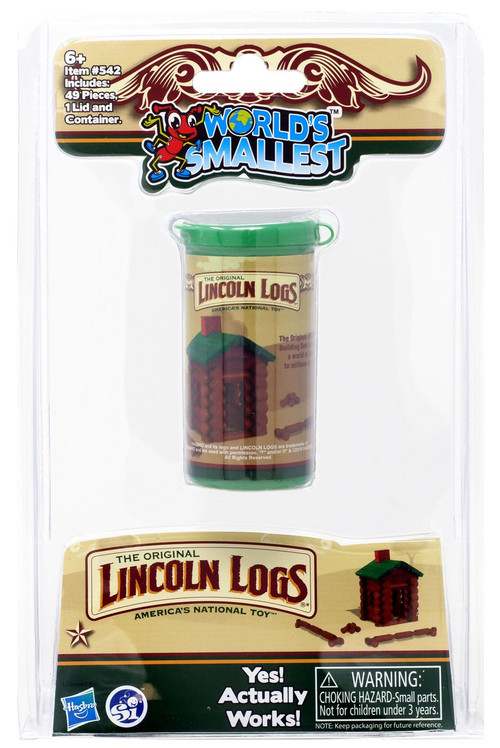 Lincoln Logs Worlds Smallest Lincoln Logs Building Set Super Impulse ...