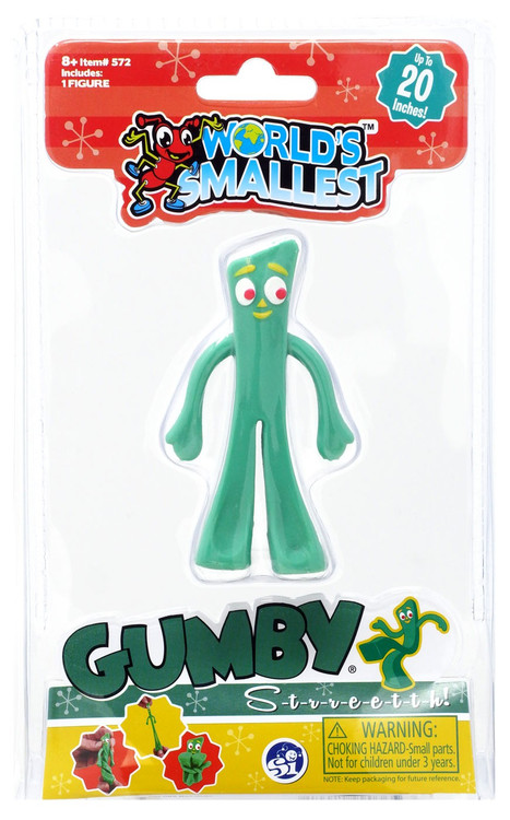 Gumby Worlds Smallest Gumby 4 Stretchy Figure up to 20 Super Impulse ...